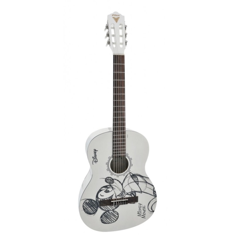 Violão Clássico Nylon Disney Mickey Grafite MGR 1 PHX - Branco (WH ...